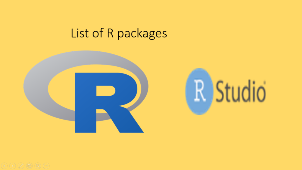 List of important R packages for data analysis and machine learning